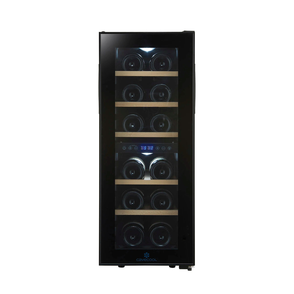 Wine cooler Cavecool Joy Larimar CC12DB – 12 bottles, 2 zones